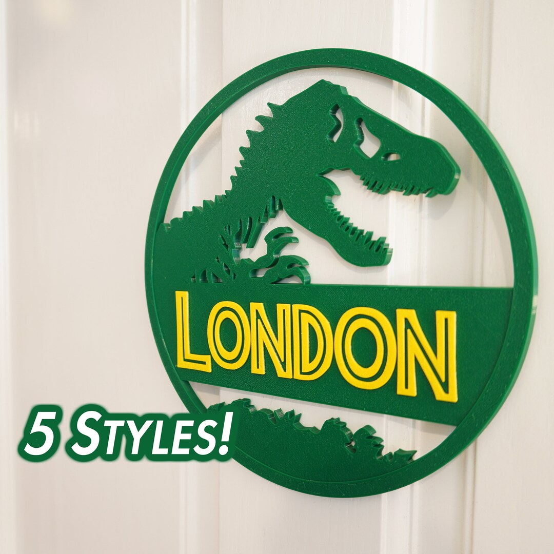 Dinosaur Bedroom Door Sign Dinosaur Decorations Trex Birthday Party ...