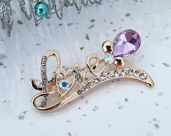 Love Brooch | Etsy