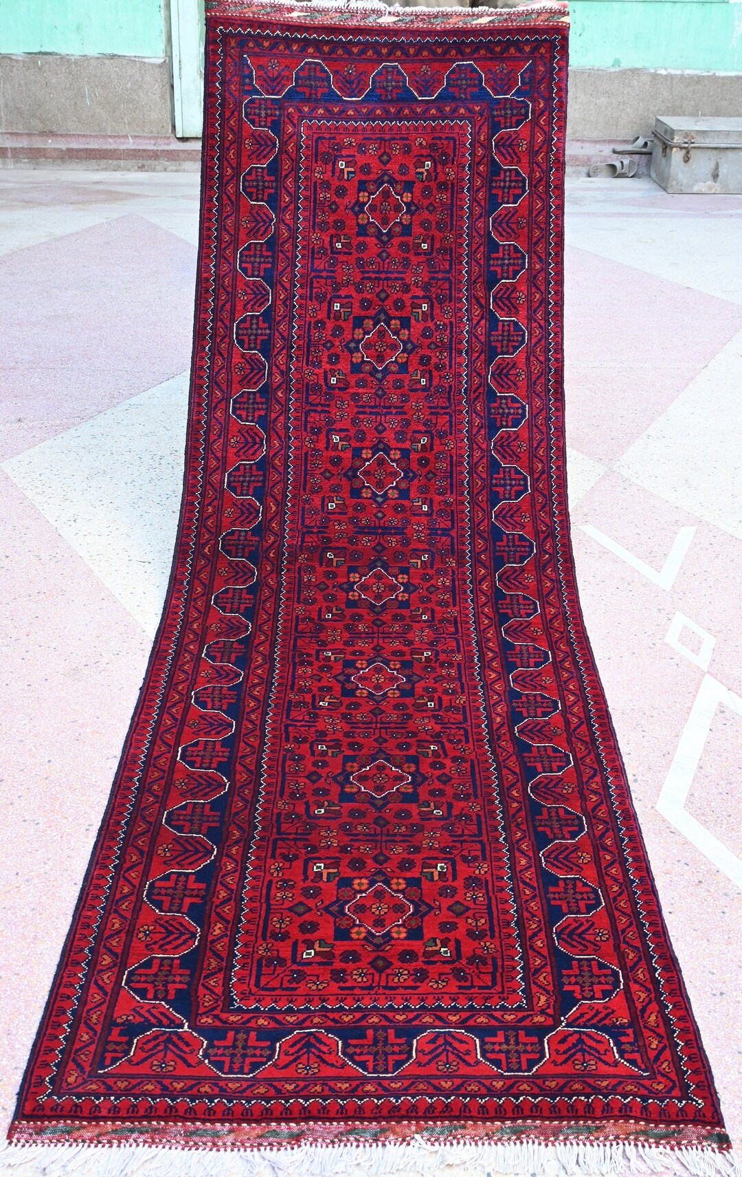 10 Ft Runner Rug 9.9 X 2.9 Ft Afghan Runner Rug Hallway - Etsy