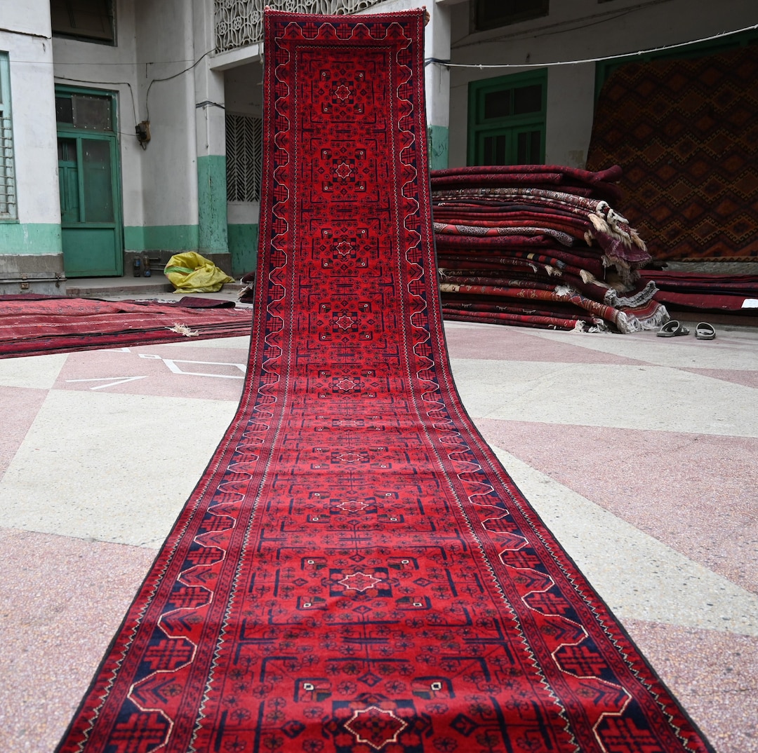 20 Ft, Long Runner Rug, 19.5 X 2.8 Ft, Extra Long Afghan Runner, High ...