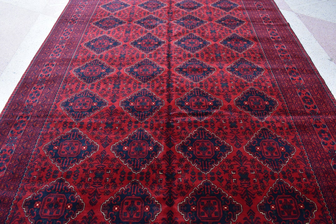 Afghan Bukhara Rug, High Quality Handmade Afghan Khal Muhammadi Rug ...