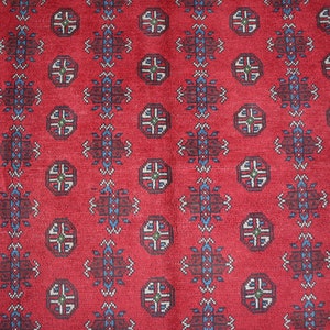 Afghan Vintage Rug 6'8x9'7 Ft/ Mowri Gull Bukhara Rug/ Wool Area Rug ...