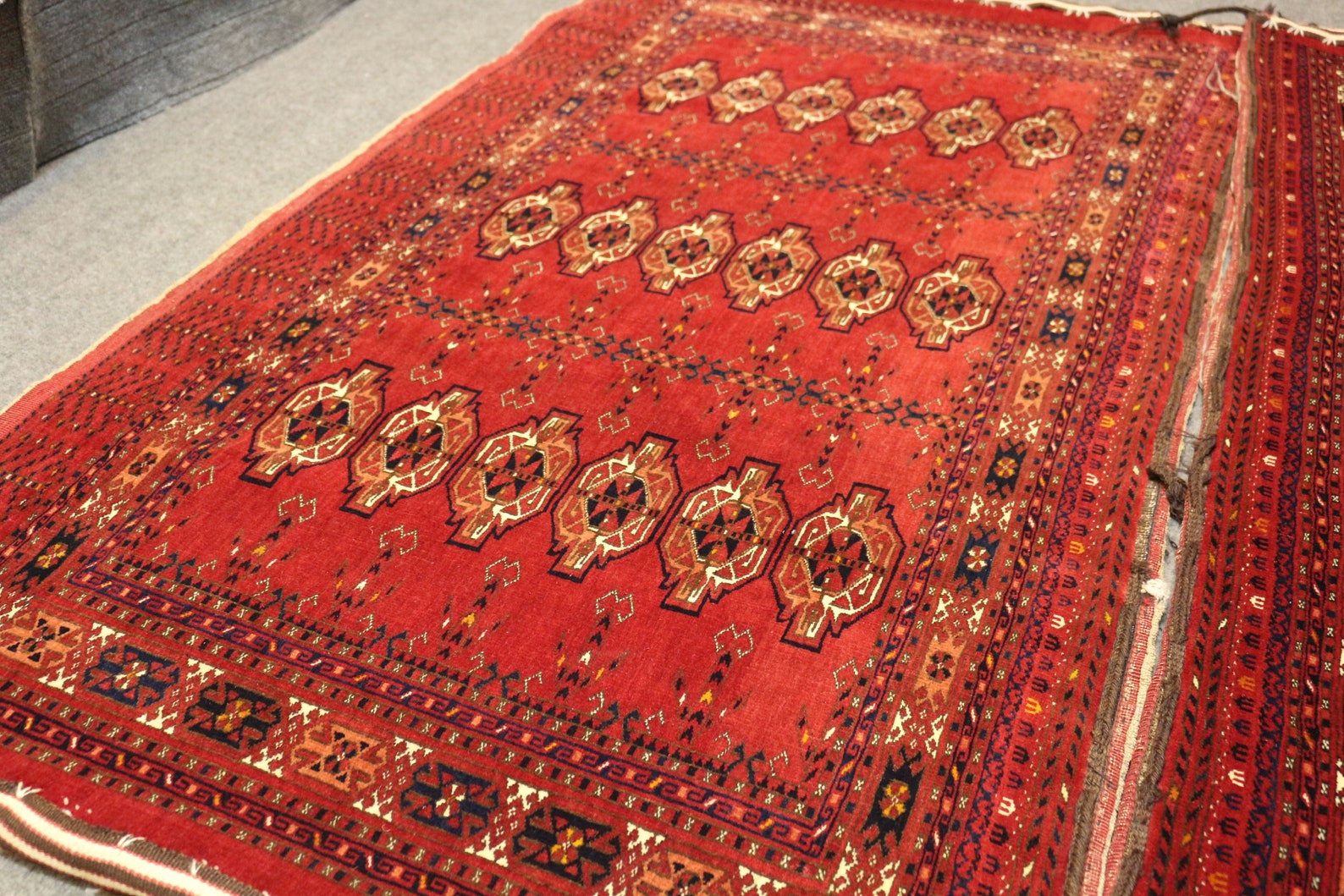 Superb Antique Afghan Rug Vintage Hand Knotted VERY FINE Tribal ...