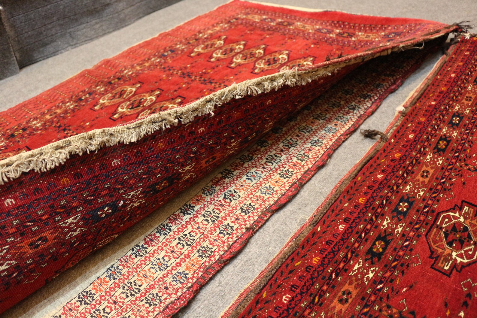 Superb Antique Afghan Rug Vintage Hand Knotted VERY FINE Tribal ...