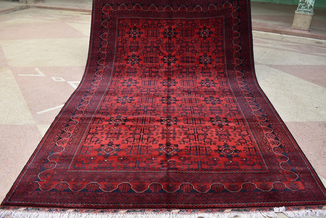 Afghan Rugs, Custom Size, Gorgeous Large Handmade Afghan Tribal Rug ...