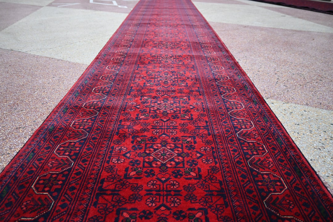 20 Feet, Runner Rug, 19.8 X 2.8 Ft, Handmade Long Runner, Hand-knotted ...