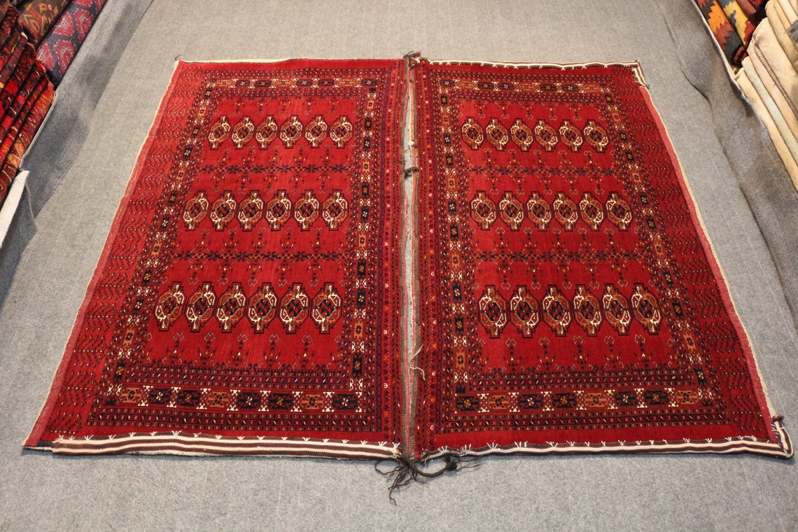 Superb Antique Afghan Rug Vintage Hand Knotted VERY FINE Tribal ...