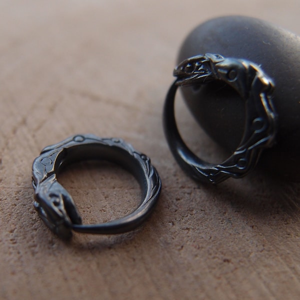 Ouroboros Earring - Etsy