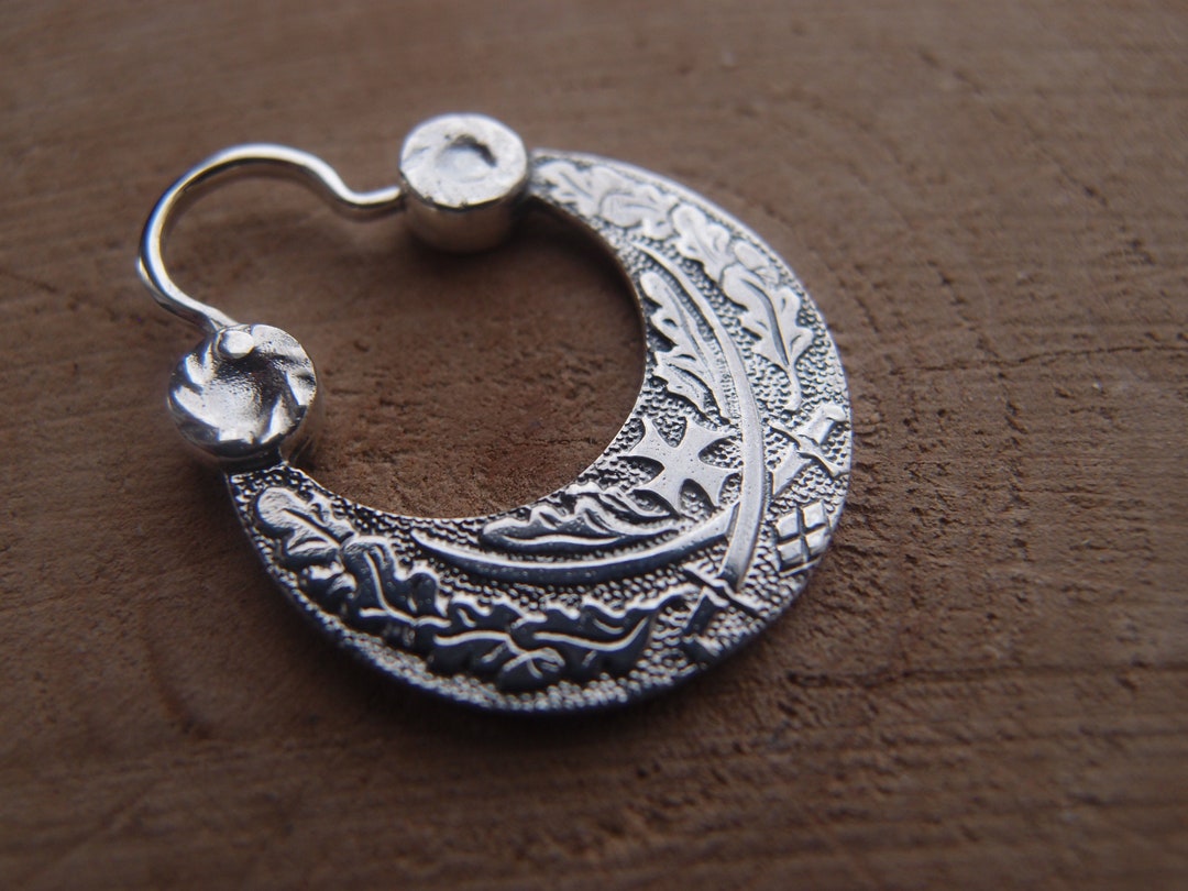 Pair of Сross Cossack Swords Earring for Men 25 Mm 1 Inch, Big Sterling ...