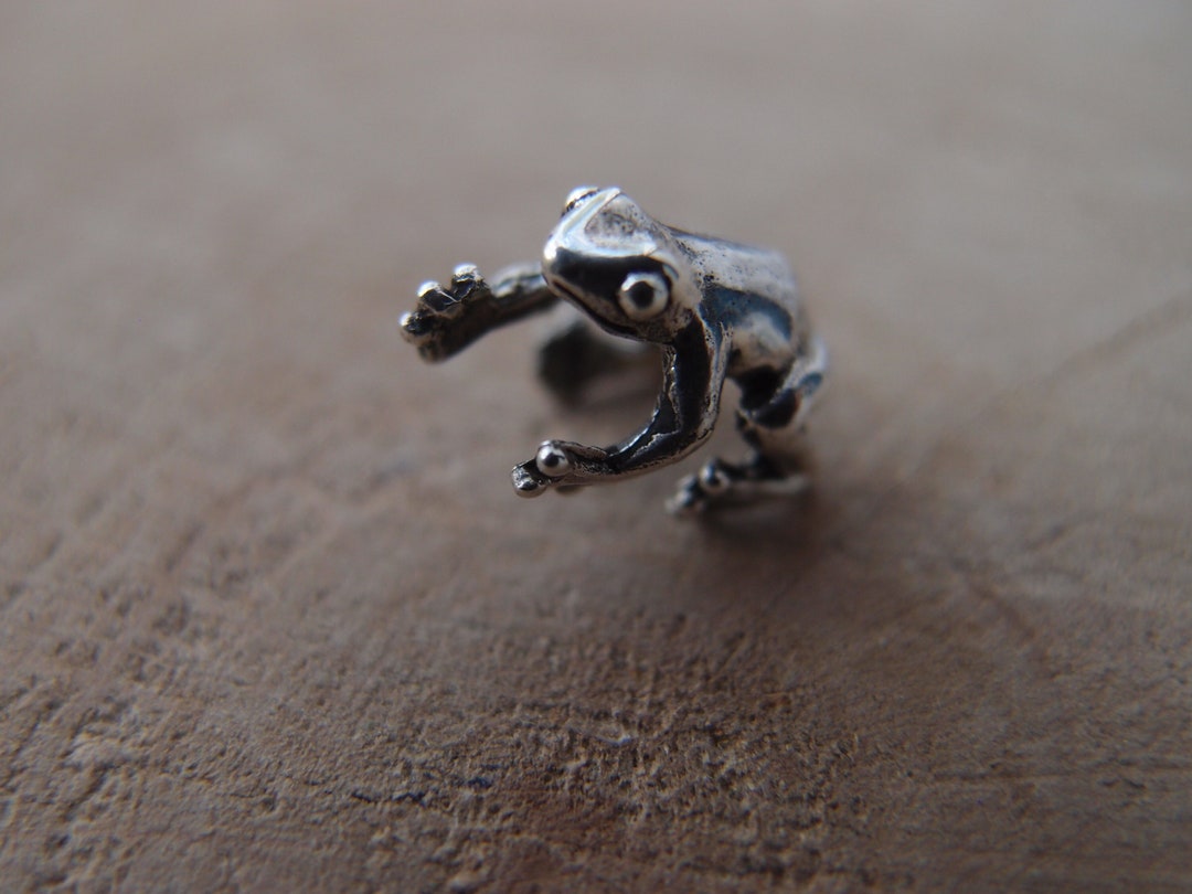 Sterling Silver Frog Ear Cuff: No Piercing Cartilage Jewelry (NO EXTRA ...