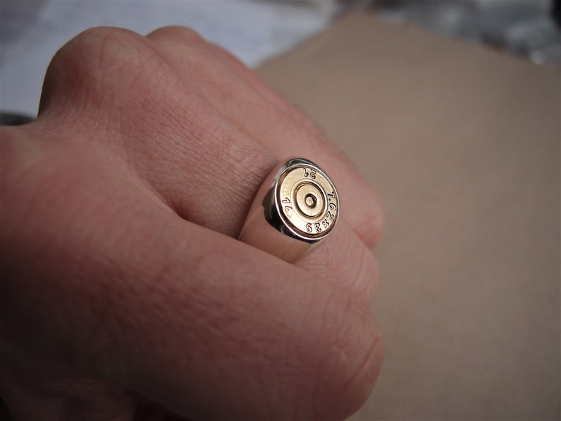 Sterling silver Bullet Ring 7.62 AK-47 kalashnikov shell | Etsy