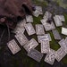 Metal Bronze Brass Rune Set Elder Futhark Norse Shamanic Odin Magic ...