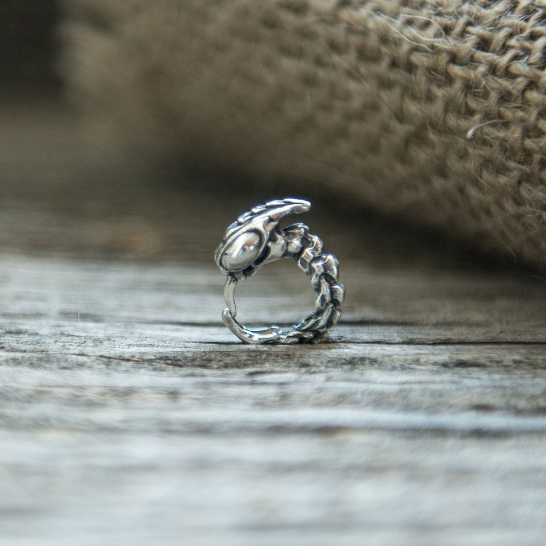 Alien Hexapod Sterling Silver Hoop Earring for Men - Etsy