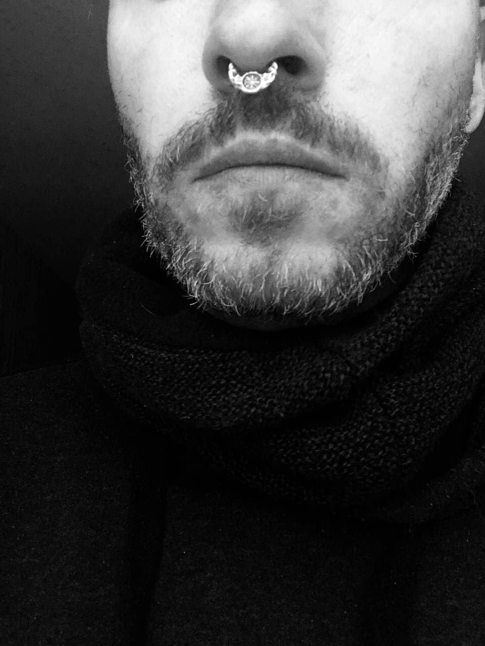 Vegvisir Viking Compass Nose Piercing Earring 0.6 Inch | Etsy