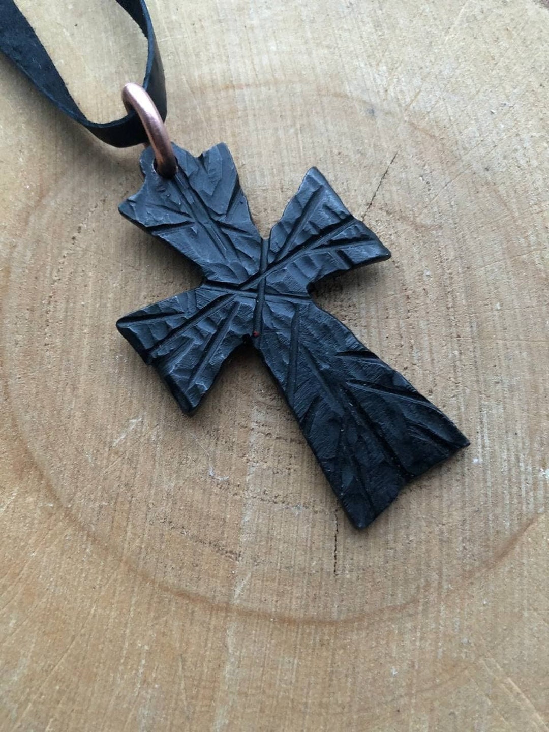 Forged Steel Cross Pendant in Old World Style - Etsy