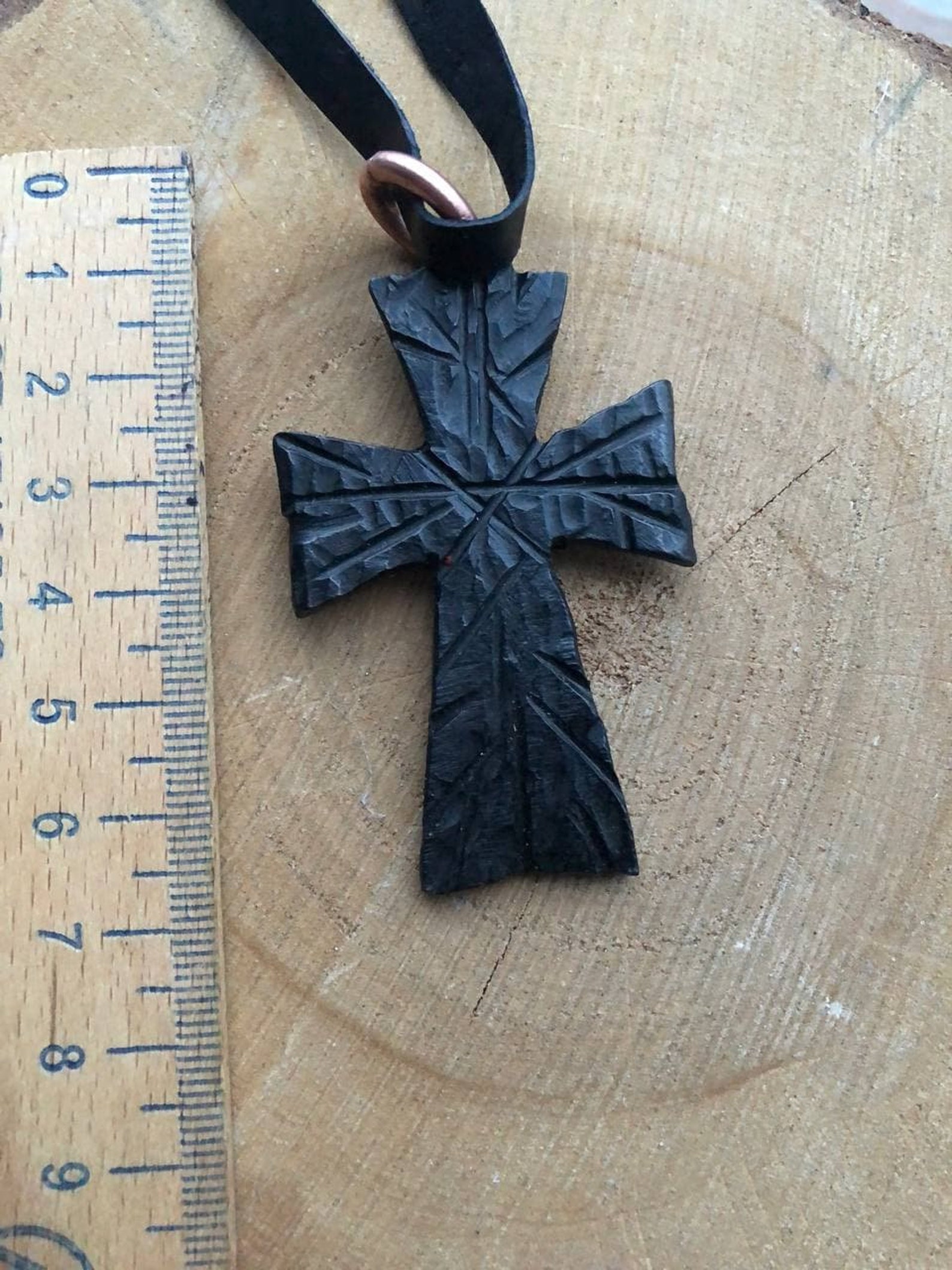 Forged Steel Cross Pendant in Old World Style FREE SHIPPING - Etsy