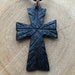 Forged Steel Cross Pendant in Old World Style - Etsy