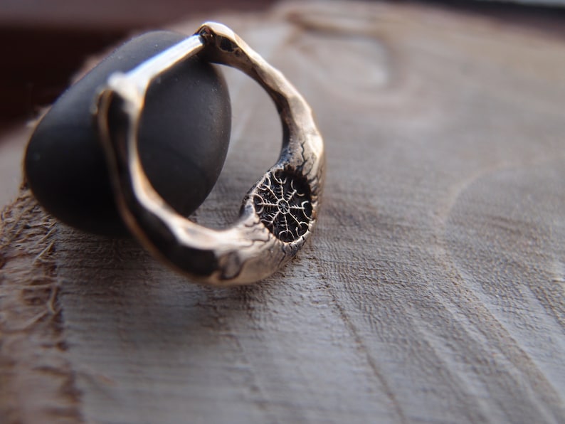 Aegishjalmr Bronze Septum Ring: Viking Norse Nose Piercing (NO Extra ...