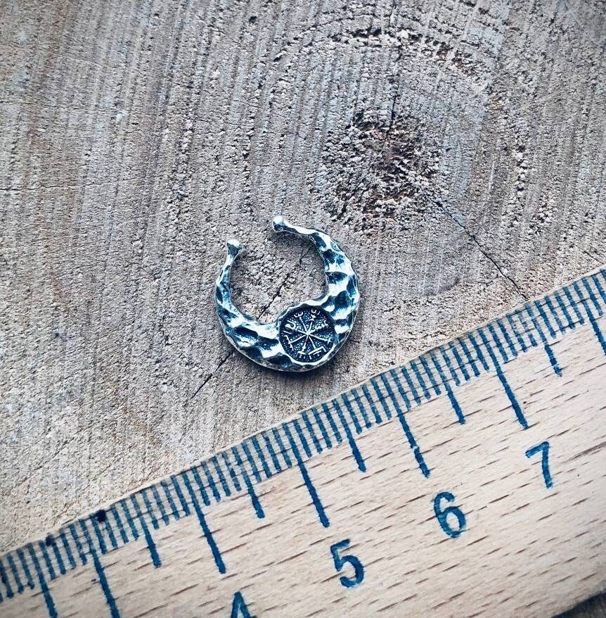 Vegvisir Viking Compass Nose Piercing Earring 0.6 Inch - Etsy Singapore