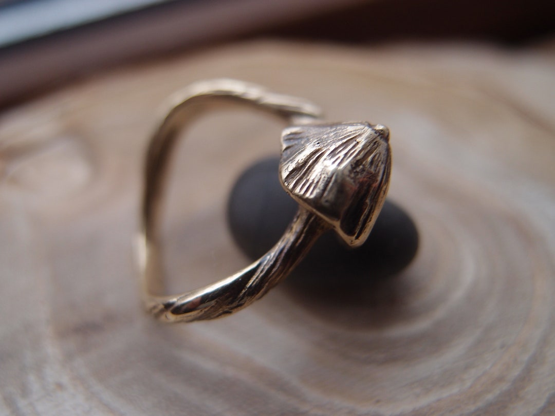 Toadstools Fungi Fly Agaric Magic Mushrooms Bronze Ring - Etsy
