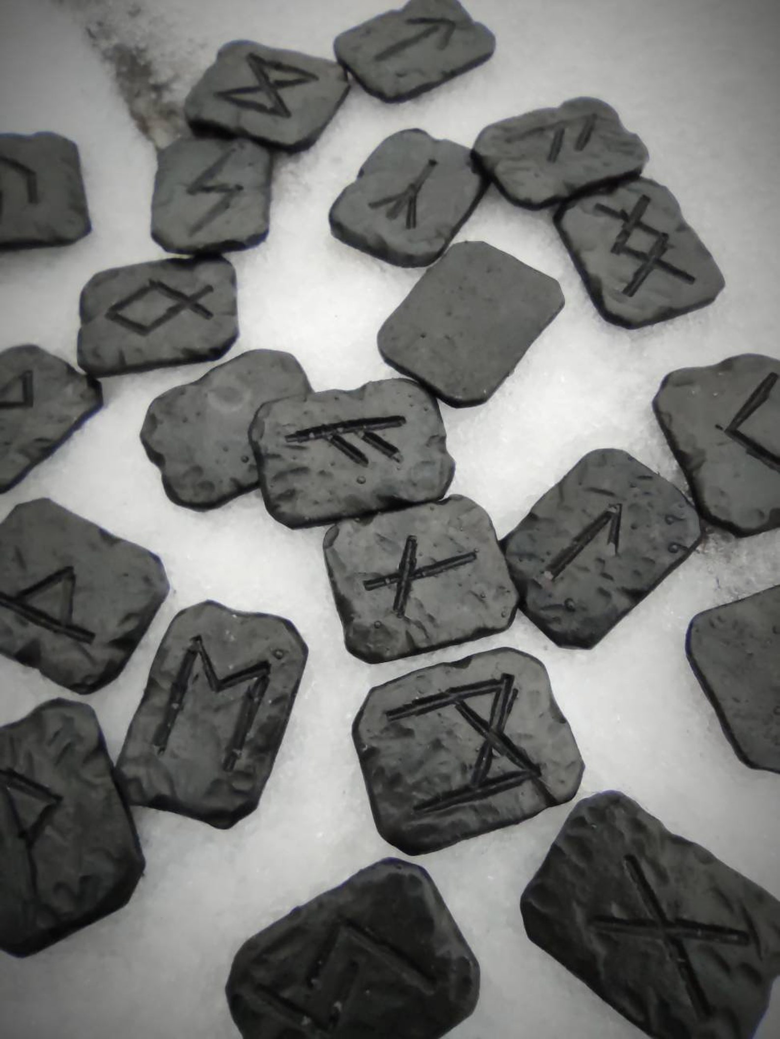 Metal Steel Forged Rune Set in Leather Pouch Full Elder - Etsy