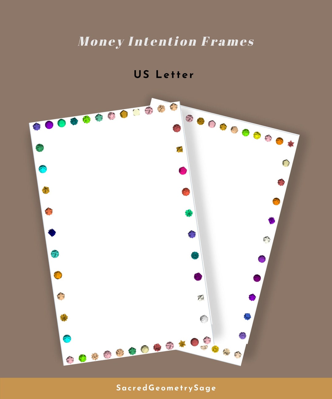 Money Sacred Geometry Frames for Empowered Intentions - Etsy