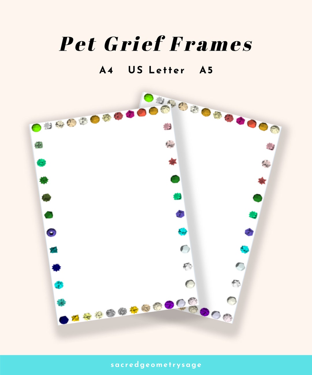 Pet Grief Sacred Geometry Frames for Empowered Intentions - Etsy Ireland