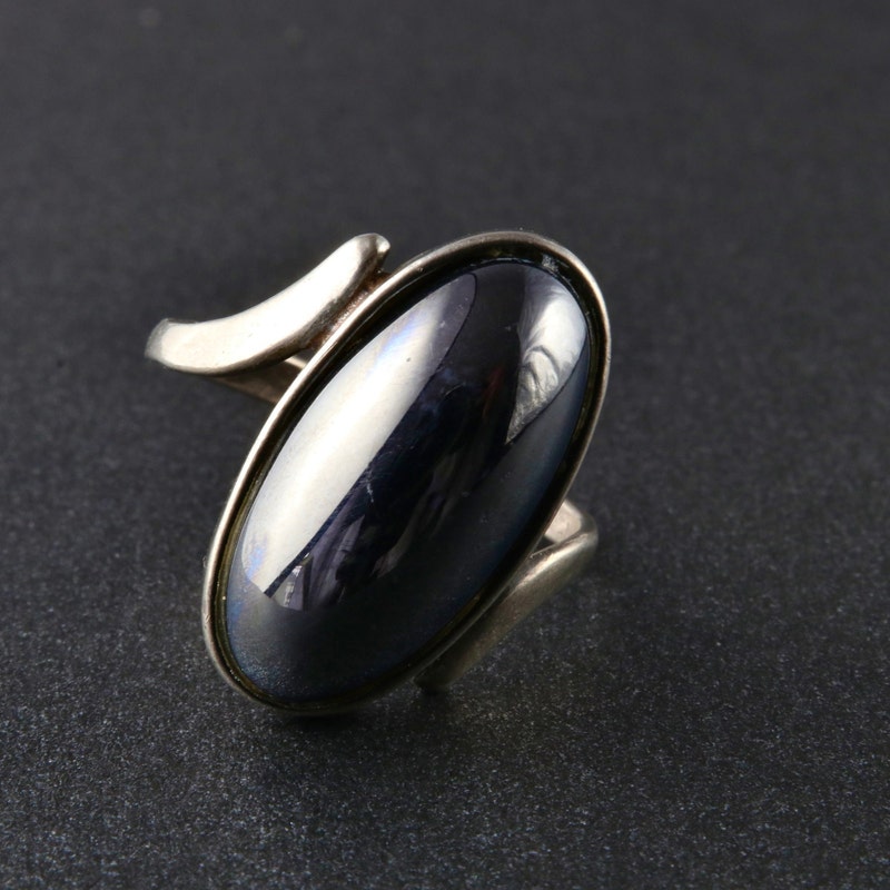 Hematite Ring - Etsy