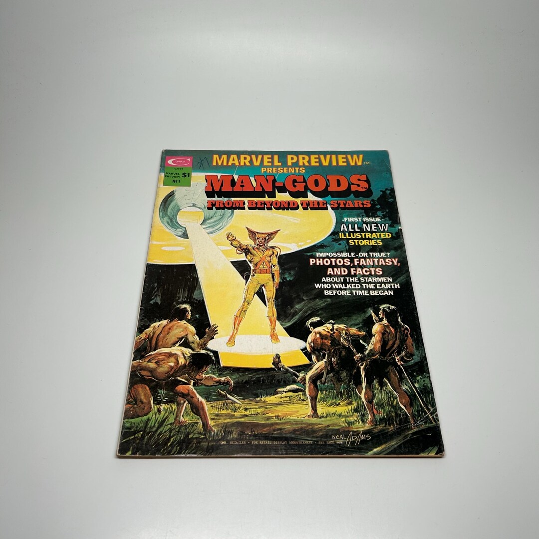 Marvel Preview #1 Man-gods From Beyond the Stars (1975) *premiere Issue ...