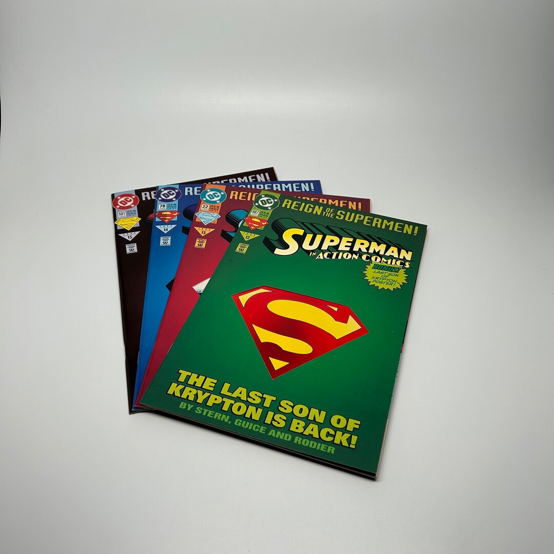 Reign of the Supermen DC Comics 1993 Four Issue Lot complete - Etsy