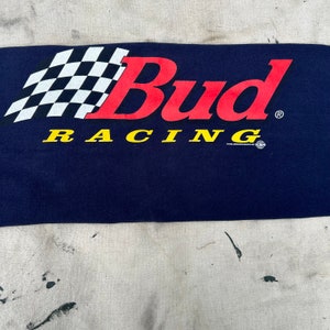 Vintage Budweiser Bud Racing T-shirt (c.1990’s) Sz. XL Single Stitch ...