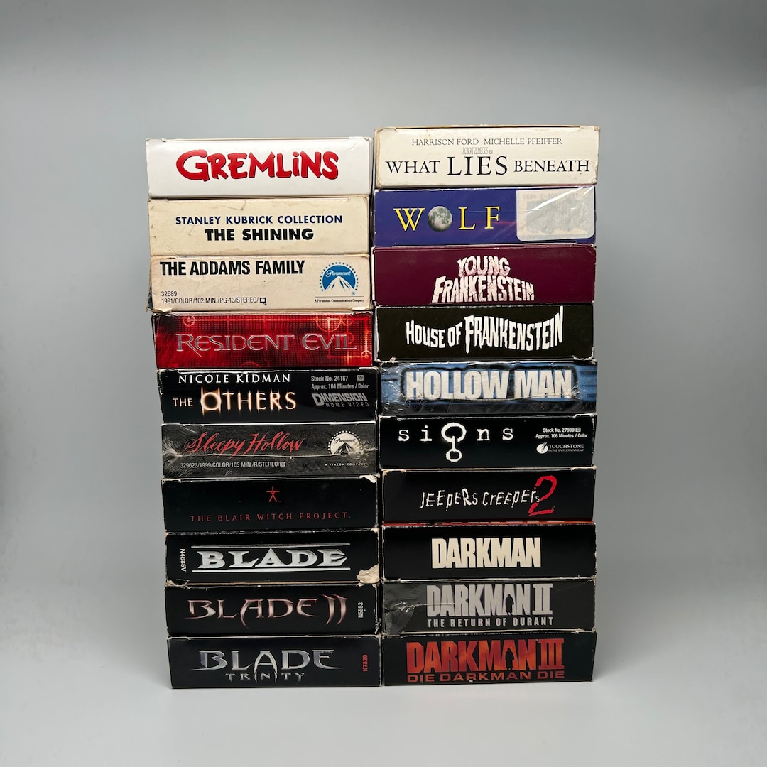 Vintage VHS Horror/thriller/sci-fi/you Choose! *ALL TESTED* - Etsy
