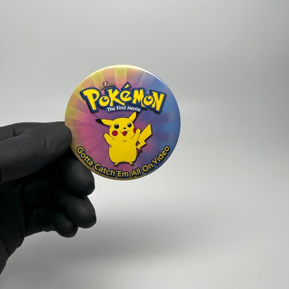 Vintage Pokémon The First Movie Button (1999) *HTF* - Gem