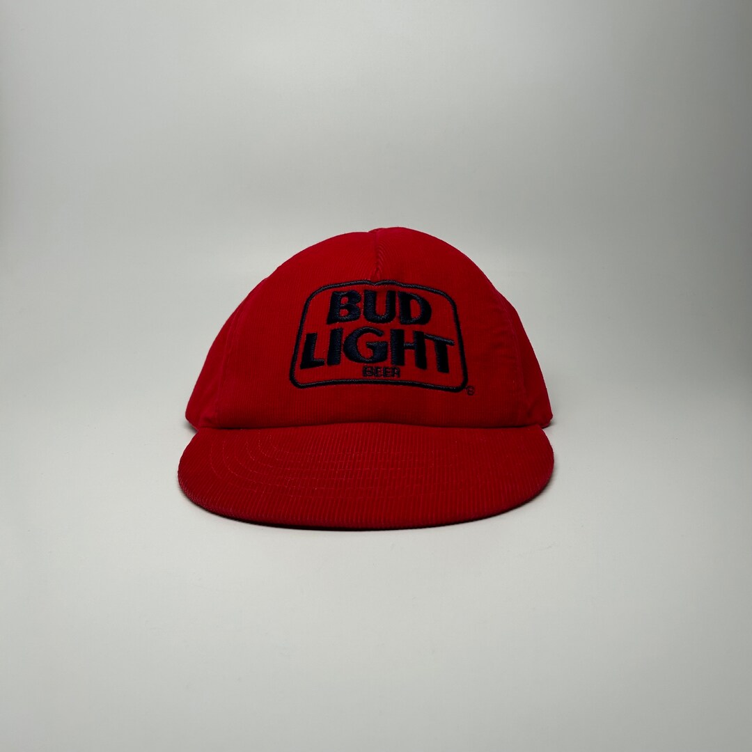 Vintage Bud Light Corduroy Strapback Hat c.1980s HTF Made in USA - Etsy