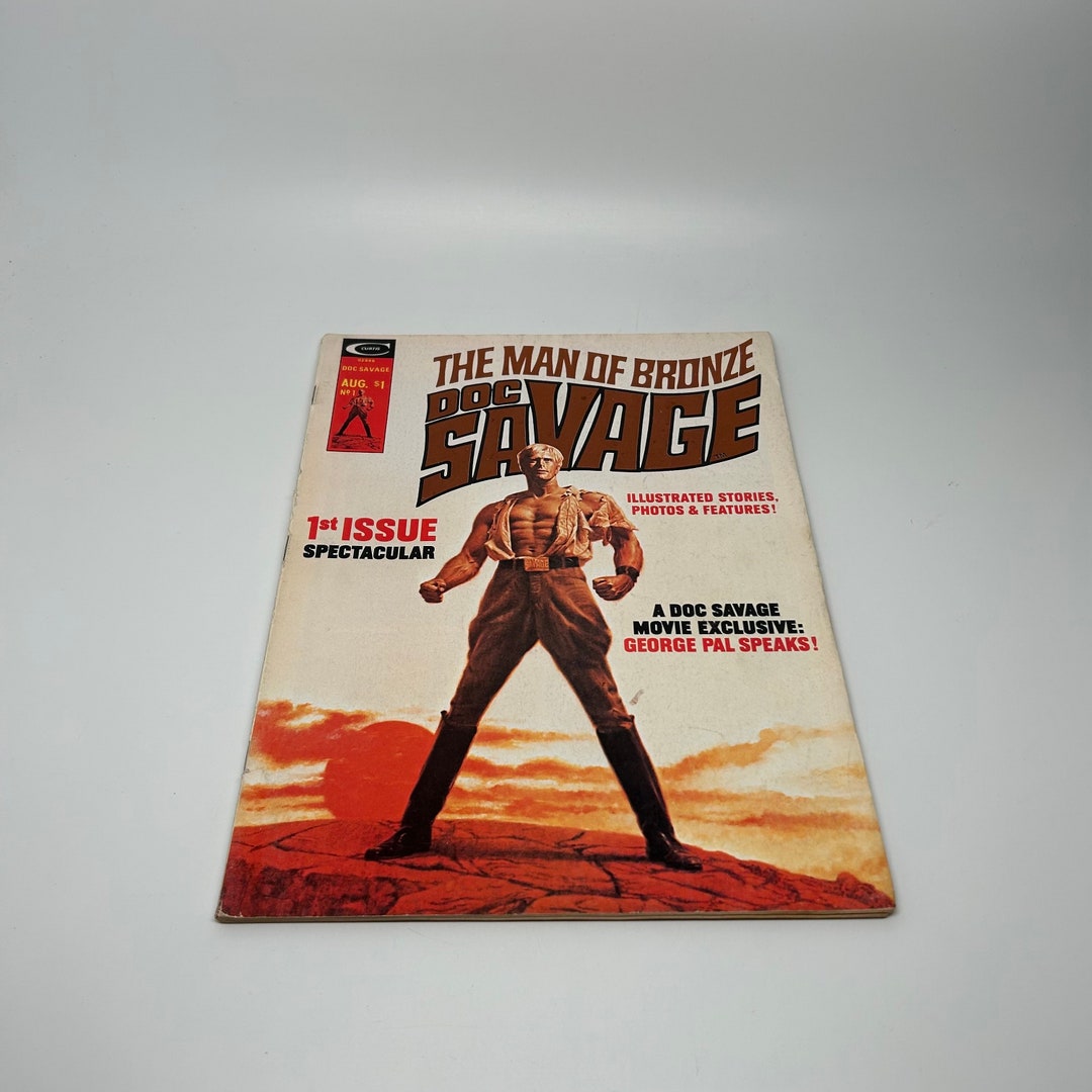The Man of Bronze Doc Savage 1 1975 premiere Issue - Etsy