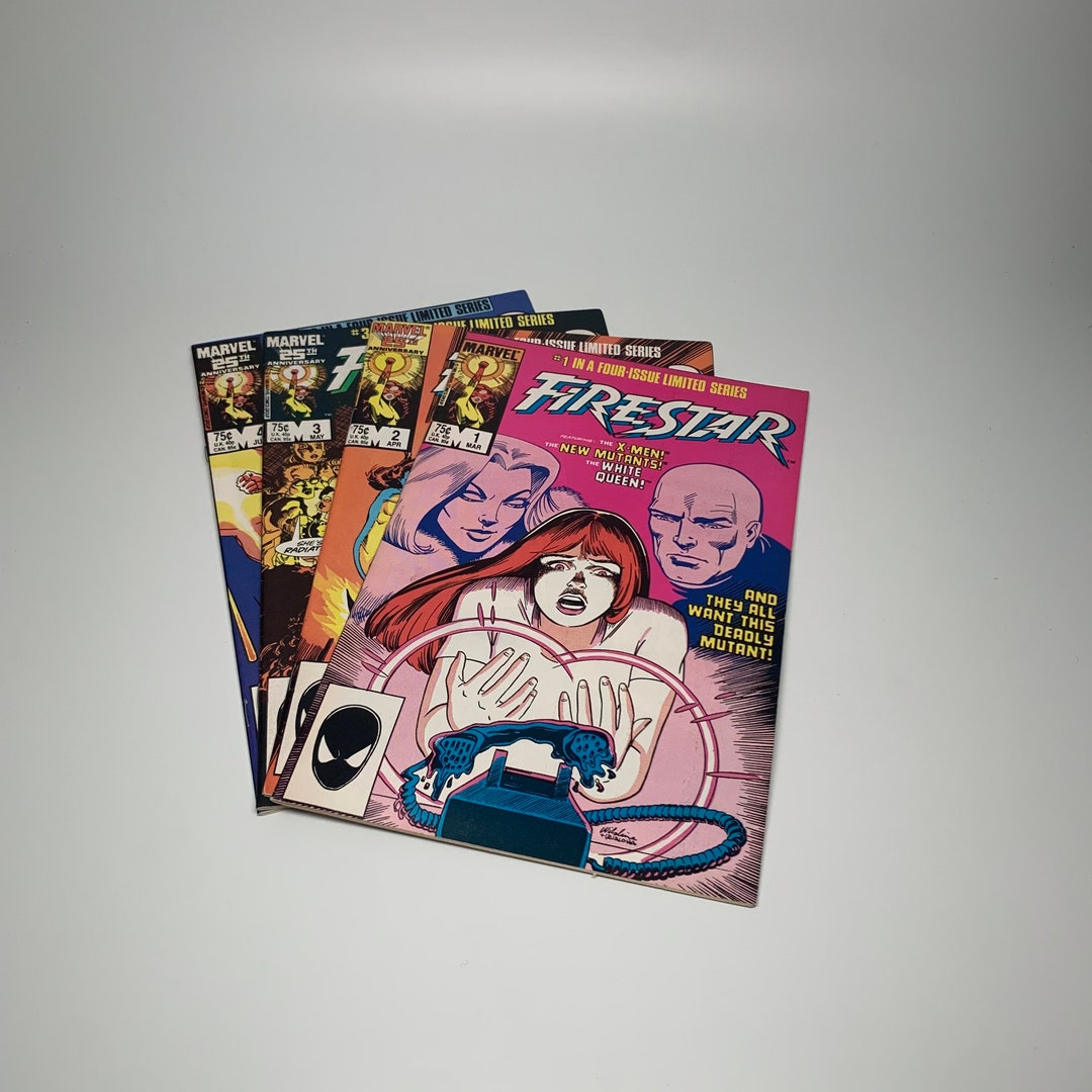 Marvel Comics Fire Star #1-4 Limited Series (1986) *complete* Origin ...