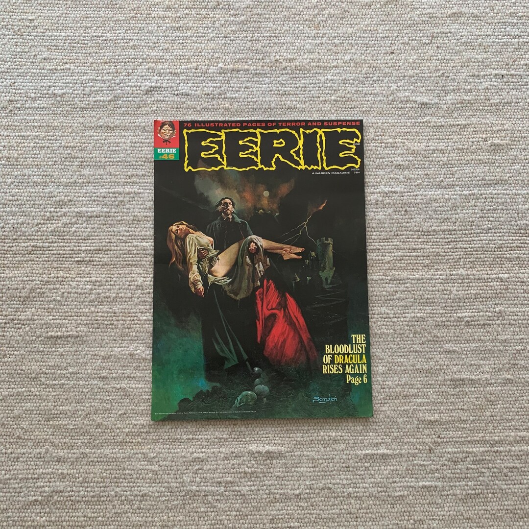 Vintage Eerie Magazine Poster (1972) *VHTF* - Etsy