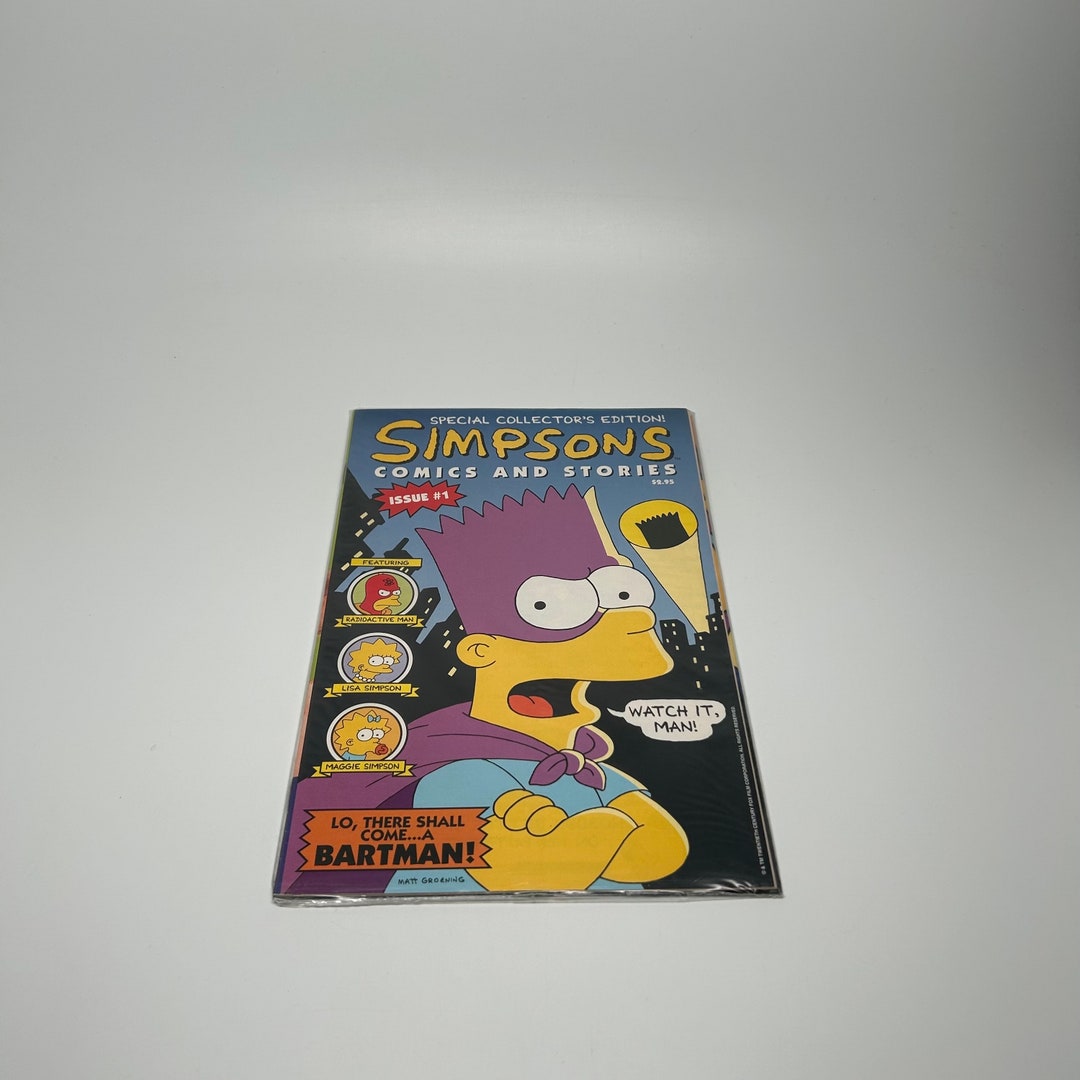 Simpsons Comics and Stories 1 Sealed W/poster welsh 1993 key Issue ...