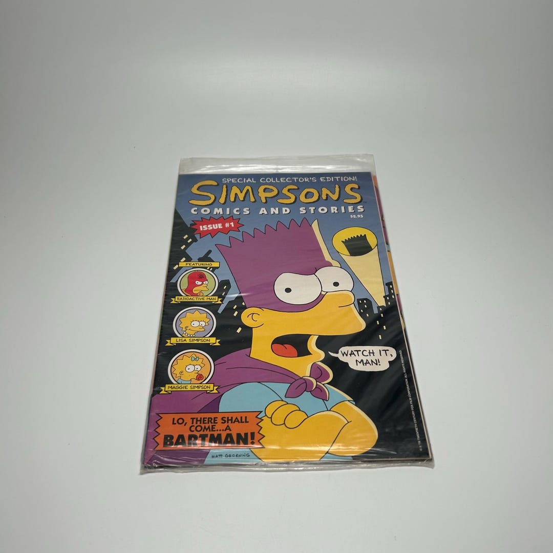 Simpsons Comics and Stories #1 Sealed W/poster (welsh) 1993 *key Issue ...