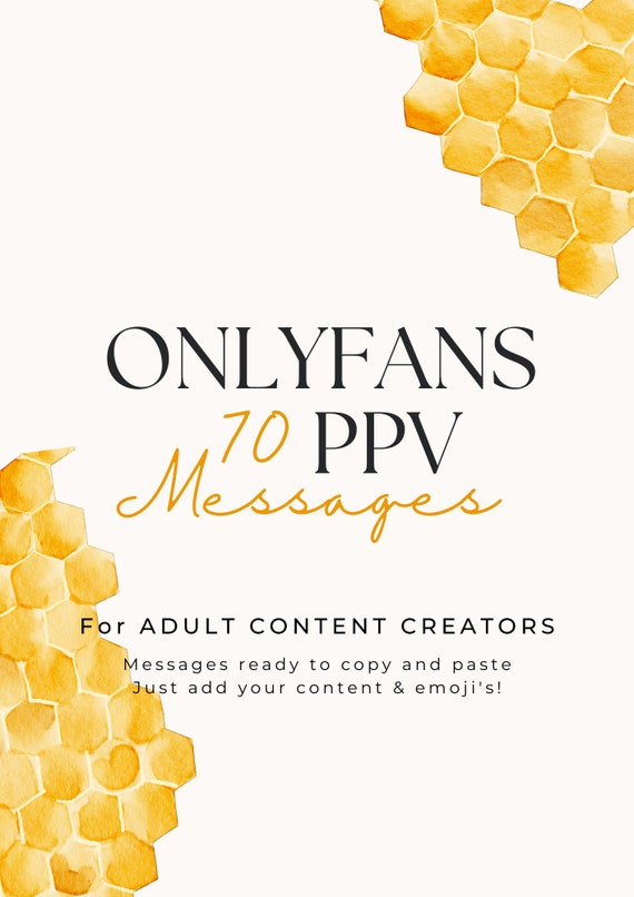 Ppv Messages For Onlyfans Fanvue Fansly Ppv Message Etsy