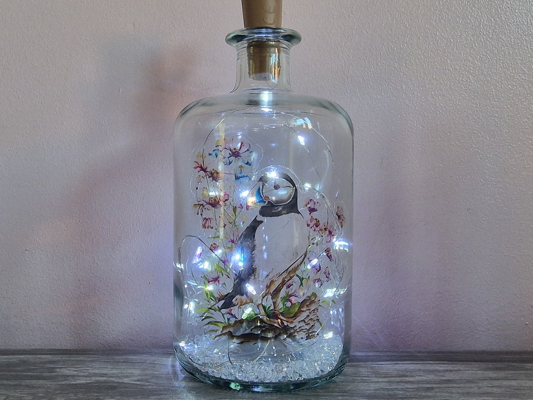 Puffin Bottle Lamp - Etsy