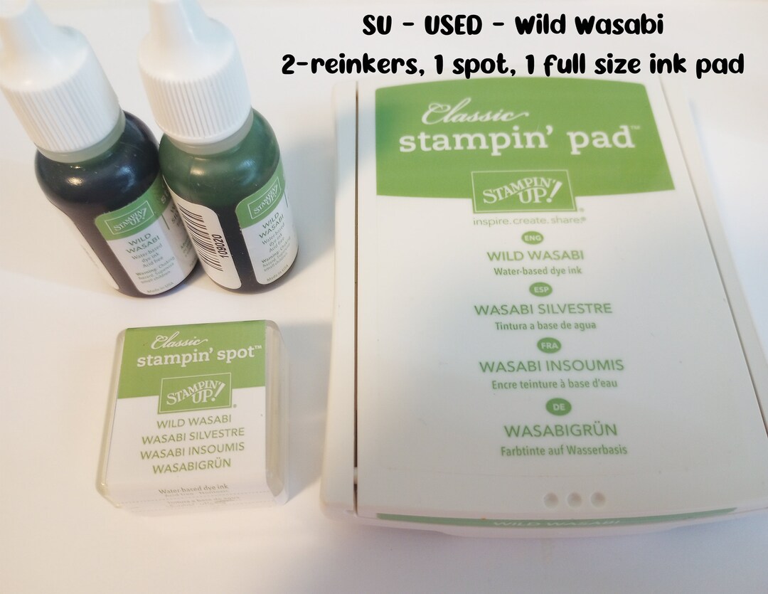 Stampin up Wild Wasabi Full Size Ink Pad Used Ink Pads SU Ink Pads - Etsy