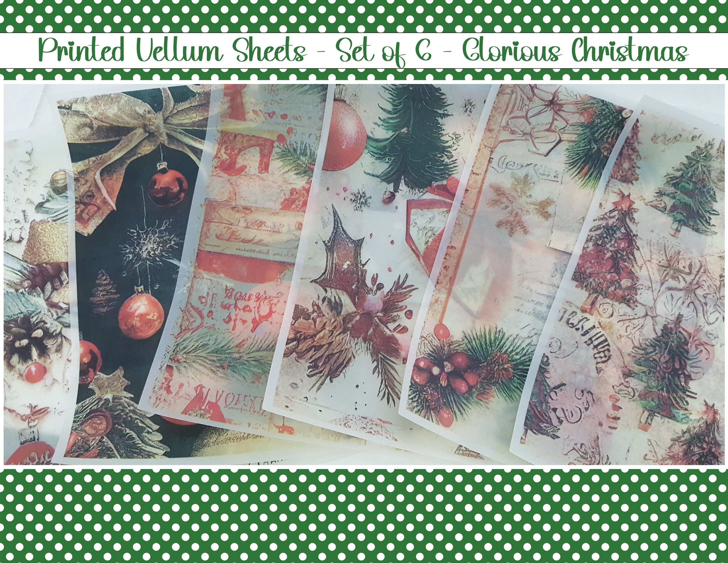 Printed Vellum Sheets - Etsy