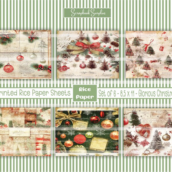 Christmas Rice Paper - Etsy