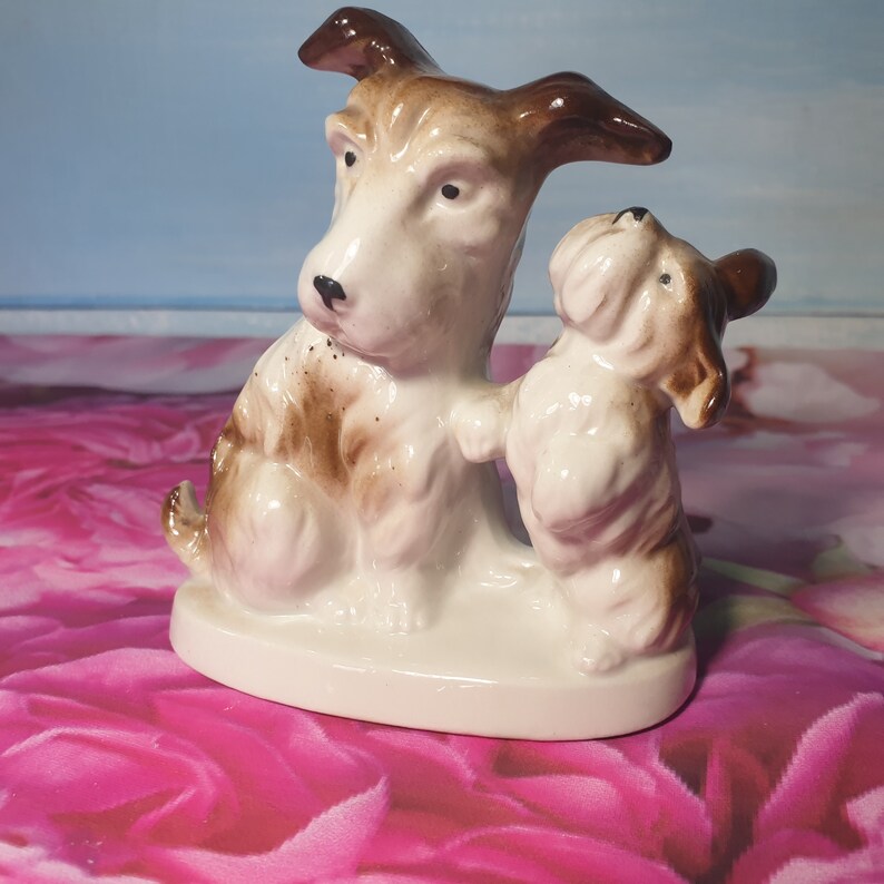 Statuette Porcelain dogs. Old figure from porcelain dogs | Etsy