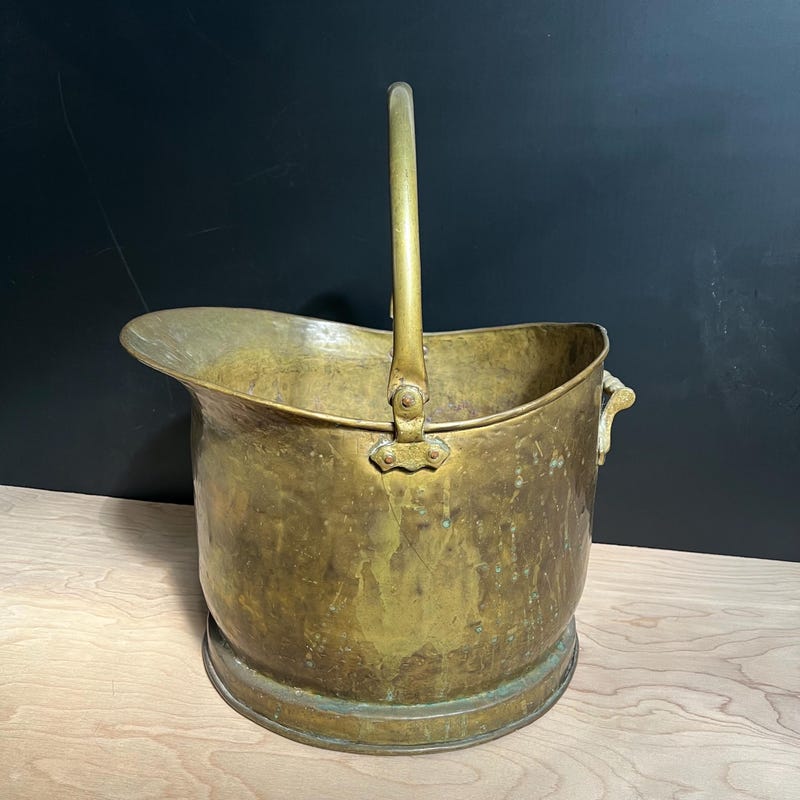 Antique Coal Bin Brass - Etsy