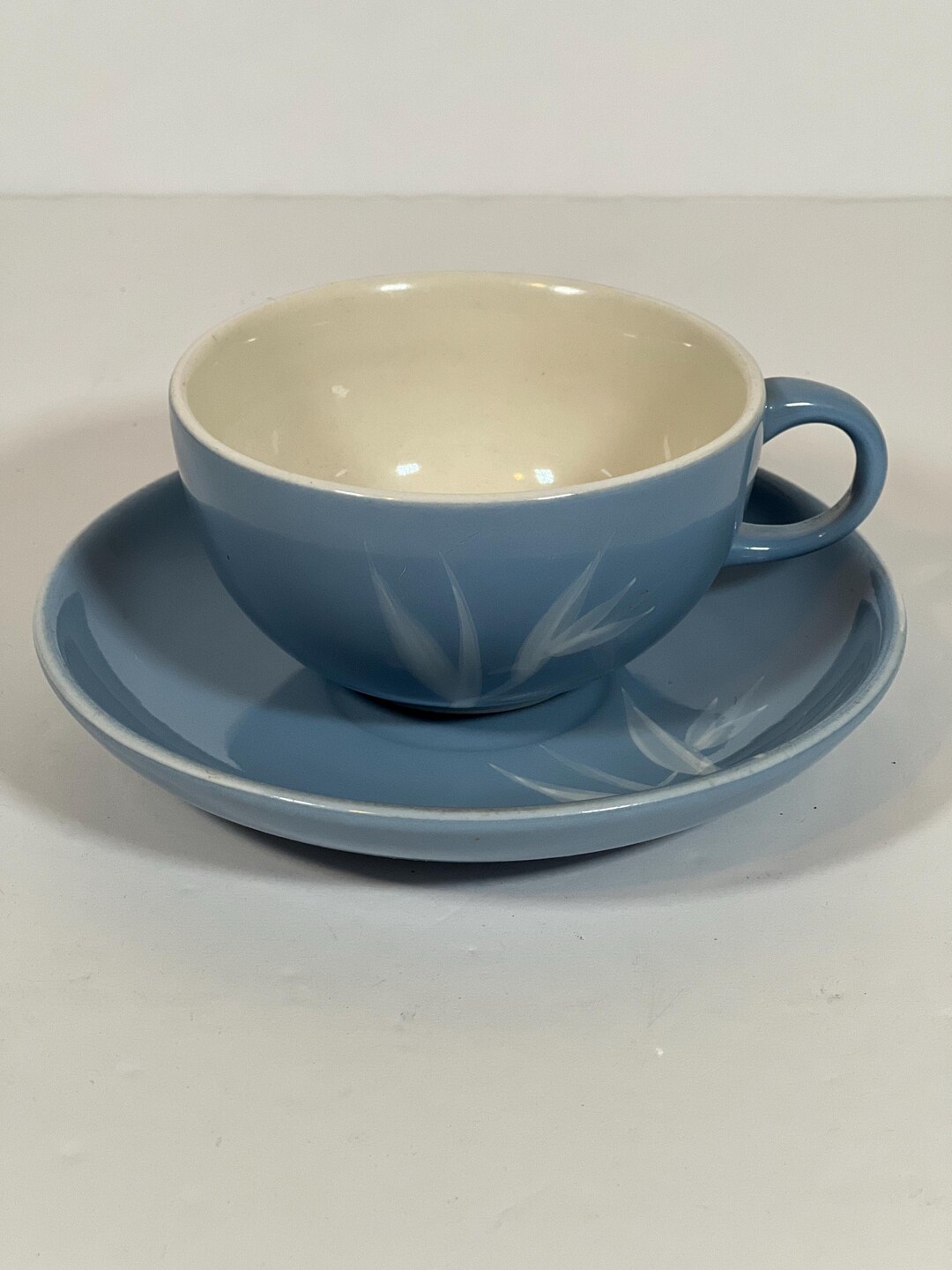 Vintage Winfield Cup and Saucer, Winfield Blue Pacific, Bamboo Pattern ...
