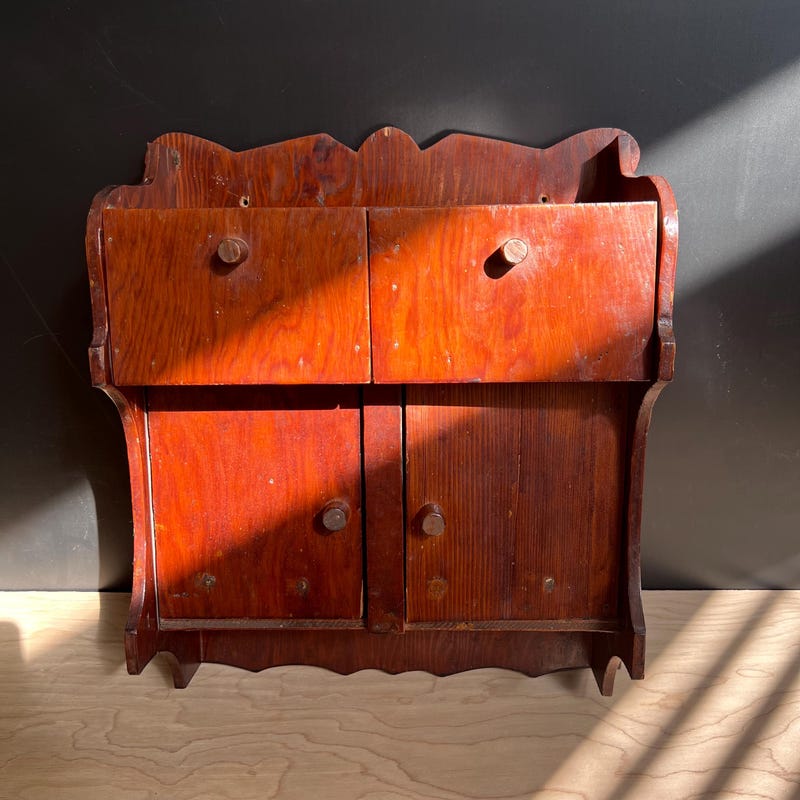 Antique Thread Cabinet - Etsy