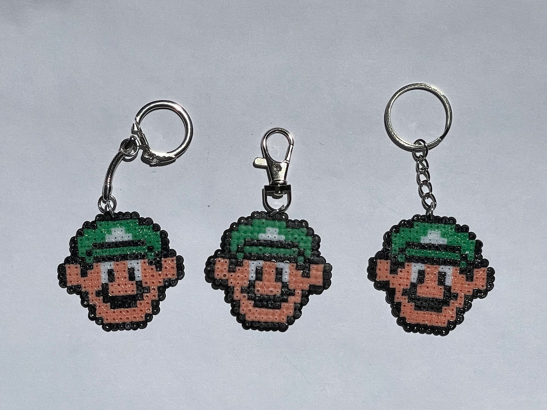 Luigi From Super Mario Bro Keychain - Etsy