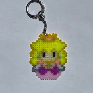 Princess Peach From Super Mario Bro Keychain - Etsy